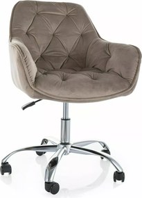 Kancelářské křeslo Q-190 VELVET, béžové