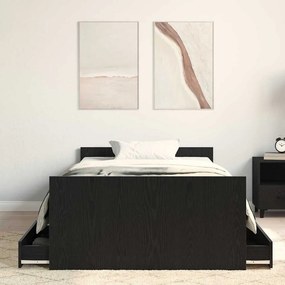 Rám postele Černý dub 193 x 93 x 50 cm Kompozitní dřevo 3329328