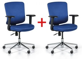 Kancelářská židle HILSCH 1+1 ZDARMA, modrá