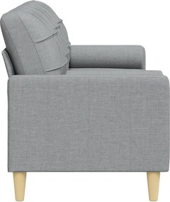 3místná pohovka s polštáři světle šedá 210 cm textil 3278201