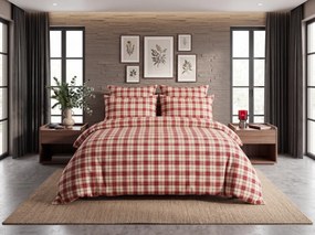 Flanelové povlečení TARTAN HEART barevné Rozměr povlečení: 70 x 90 cm | 140 x 200 cm