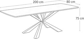 Jídelní set Tortoli 6+1, bílá