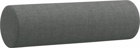 2místná pohovka s polštáři tmavě šedá 140 cm textil 3200783