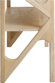 Konzolový stolek se skleněnou deskou ve světle přírodní barvě 41x119 cm Yuki – Light &amp; Living