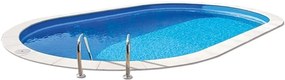 Planet Pool Zapuštěný bazén s ocelovou stěnou Exklusiv WHITE/Blue 6 x 3 x 1,5 m 0032