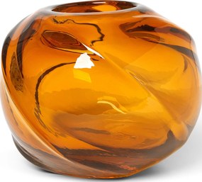 Váza Water Swirl kulatá oranžová