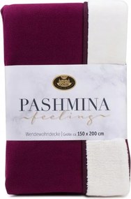Deka Pashmina Feeling -uni-, 150 x 200, borůvková