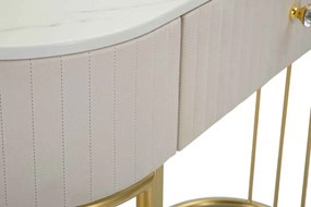 Designová konzole Hadassah 100 cm krémová