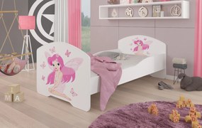 ADRK Furniture Postel s matrací PEPE GIRL WITH WINGS 140x70