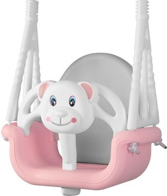Medvídek 3 v 1 kbelíková houpačka Ricokids růžová