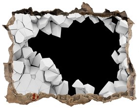 Wallmuralia Díra 3D fototapeta nálepka Díra ve stěně 95x64 cm