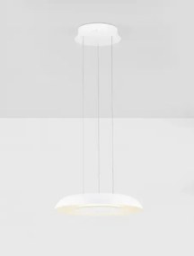 LED stmívatelný bílý moderní lustr Ormi
