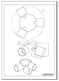 Bílé stropní svítidlo Tommy – Trio