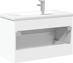 Koupelnová skříňka se zápustným umyvadlem bílá 3278776
