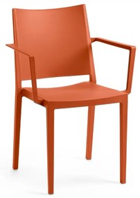 ROJAPLAST Zahradní židle - MOSK ARMCHAIR, plastová Barva: cihlová