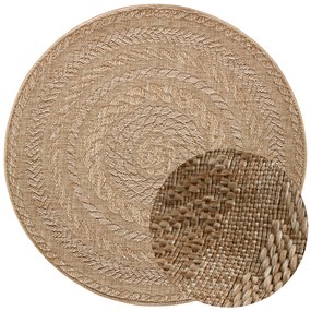 Hanse Home, Kusový koberec Forest 103998 Beige/Brown – na ven i na doma, 200x200 (průměr) kruh, béžová, chodba / předsíň