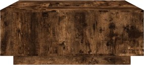 Konferenční stolek kouřový dub 100x100x40 cm kompozitní dřevo 3284053