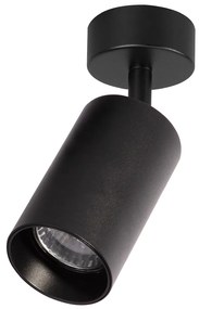 Bodové svítidlo Pipe, 1x černé kovové stínítko, b