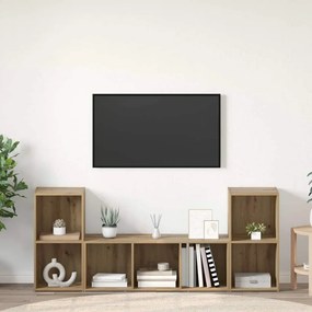Sestava TV skříněk 3 ks Hnědá Kompozitní dřevo 3393254