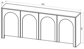 Komoda NIO kašmír/béžová