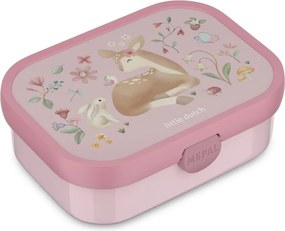 Světle růžový plastový dětský svačinový box Fairy Garden by Little Dutch – Mepal