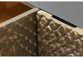 Massive home | Komoda SNAKE 160 CM hnědočerná masiv mango