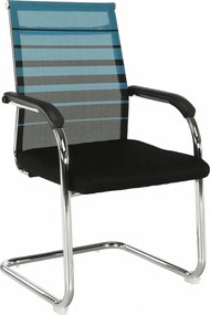 Tempo Kondela Zasedací židle, modrá/černá, ESIN