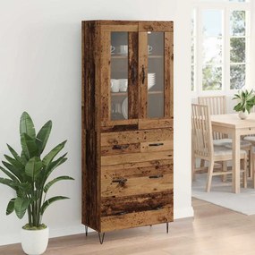 Vysoký bufet Staré dřevo 69,5 x 34 x 90 cm Kompozitní dřevo 3402695