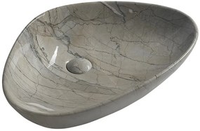 Sapho, DALMA keramické umyvadlo 58,5x14x39 cm, grigio, MM213