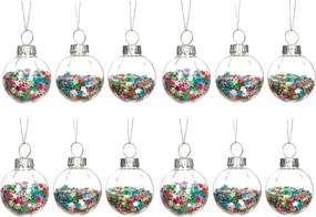 Skleněné vánoční koule v sadě 12 ks ø 3 cm Disco Stars Mini – Sass &amp; Belle