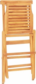Skládací židle 8 ks 47x63x90 cm masivní teak 3155048