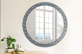 Kulaté dekorativní zrcadlo Boho vzor fi 90 cm