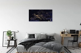 Obrazy na plátně sky mapa světle 120x60 cm