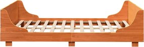 Postel bez matrace voskově hnědá 135 x 190 cm masivní borovice 3302290