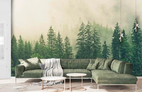 Malvis ® Tapeta Brzká lesní mlha Vel. (šířka x výška): 360 x 260 cm