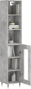 vidaXL Skříň highboard 34,5 x 34 x 180 cm kompozitní dřevo [3189873] Barva: Betonová šedá