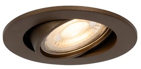 Chytré zapuštěné bodové svítidlo tmavě bronzové, naklápěcí, vč. Wifi GU10 50mm - Cisco