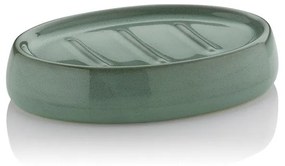 KELA Miska na mýdlo Liana keramika zelená KL-23624