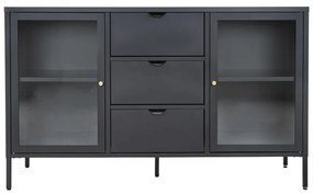Černá kovová komoda 140x85 cm Dalby – House Nordic