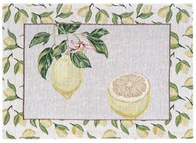 SCANquilt prostírání MOTIV citróny žlutozelená prostírání cca 30 x 45 cm