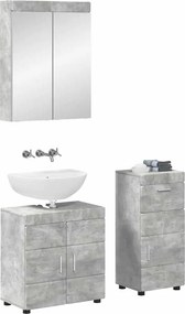 Sada koupelnového nábytku TULUM 3 ks Betonově šedá 3398027