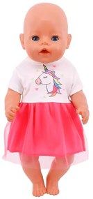 Šatičky pro panenky Baby Born a American girl 43 cm Varianta: NQ1359 šaty jednorožec