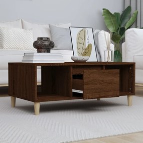 Konferenční stolek hnědý dub 90 x 50 x 36,5 cm kompozitní dřevo