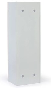 Kovová šatní skříňka S1 Z, 4 oddíly, 1850 x 600 x 500 mm, RFID zámek, laminované dveře, bílá
