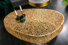 Konferenční stolek Ferago, 122 cm, zlatý