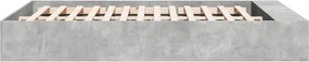 Rám postele betonově šedý 160 x 200 cm kompozitní dřevo 3280555