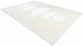 Dywany Łuszczów, Kusový koberec Mode 8598 geometric cream, 80x150, bílá, kancelář