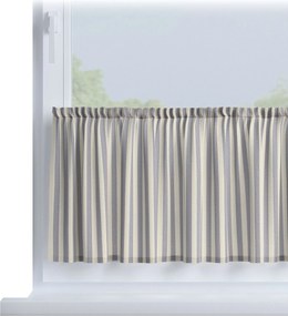 Jednoduchá vitrážková záclona na metry barva tmavě modrá látka vzorované