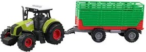 MaDe 07212 Traktor s přívěsem, se zvukem a světlem / 12,5 x 34,5 x 10,