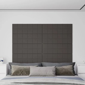 vidaXL Nástěnné panely 12 ks tmavě šedé 90 x 30 cm textil 3,24 m²
